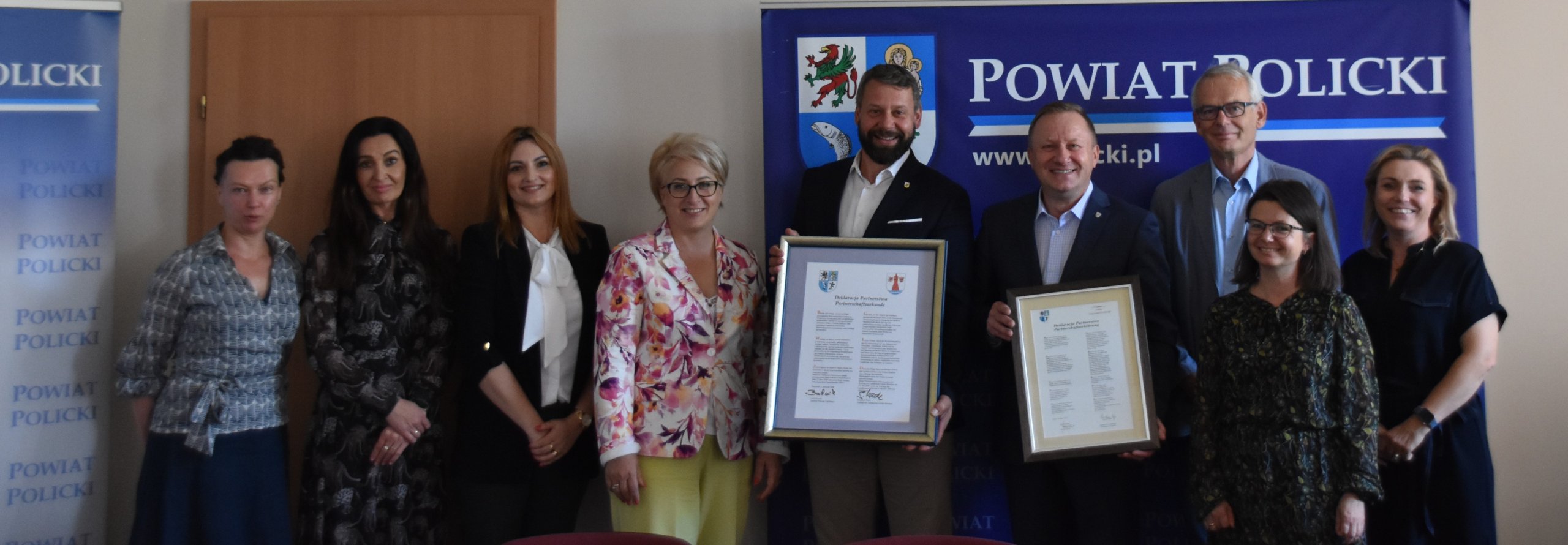 Wizyta przedstawicieli Powiatu Vorpommern-Greifswald w Starostwie Powiatowym w Policach - Powiat ...